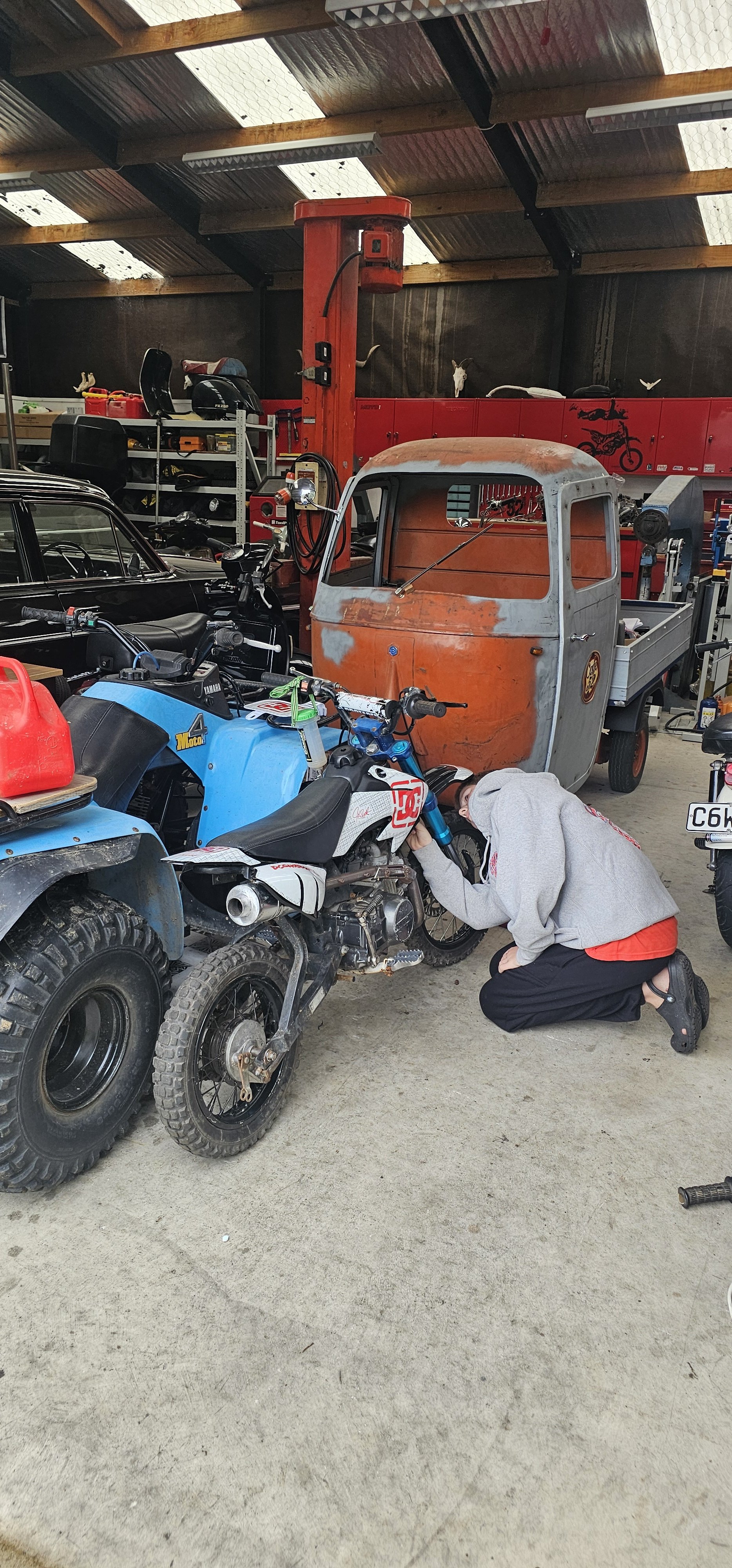 Kimjon's 50cc (then later ... 150cc and 400cc...then 1000cc) of awesomeness! Oh and a 2+1 ...